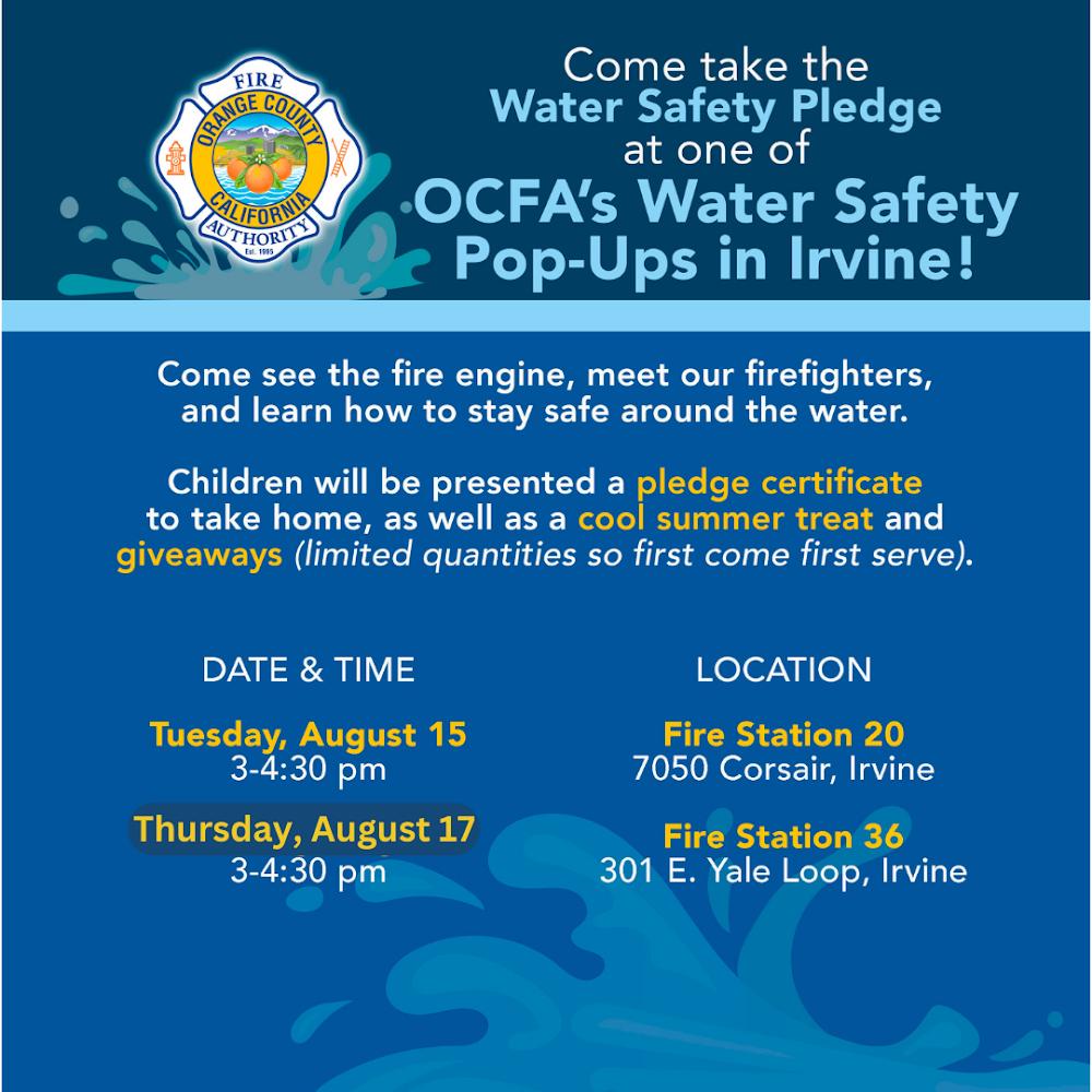 OCFA Water Safety Pop-Ups – Vista Verde PTA