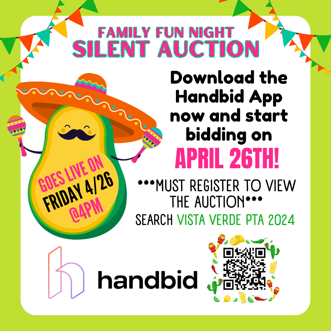 Family Fun Night Fiesta & Silent Auction – Vista Verde PTA