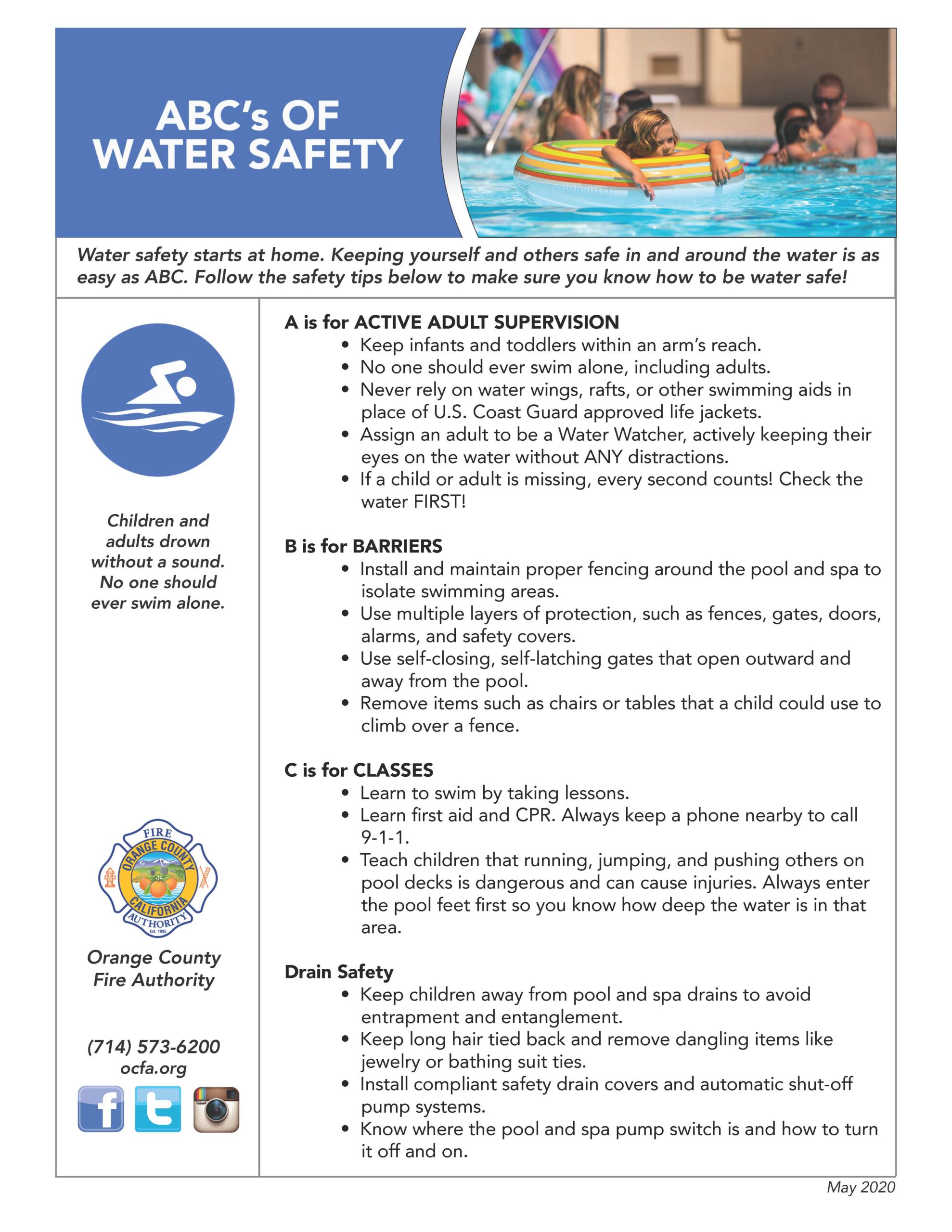 ABC’s of Water Safety and Fireworks – Vista Verde PTA